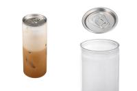 China 650ml 700ml PET Plastic Beverage Bottles For Milk Tea Soda Cold Coffee for sale