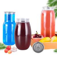 China 350ml 650ml High Quality PET Plastic Bottles With Pop Top For Cold Drinks for sale