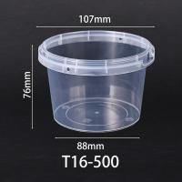 China Custom Logo Transparent PP Plastic Cups With Handle Lid Disposable for sale