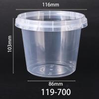 China Custom Logo Transparent PP Plastic Cups With Handle Lid Disposable for sale