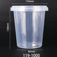 China Custom Logo Transparent PP Plastic Cups With Handle Lid Disposable for sale