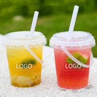 China Coffee Juice PP Plastic Cups Portable With Customer'S Logo Printing for sale