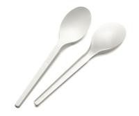 China Eco Friendly Disposable PLA Plastic Cutlery Set For Restaurants Biodegradable Cutlery for sale