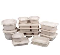 China Microwavable Waterproof Biodegradable Takeaway Boxes OEM Service for sale