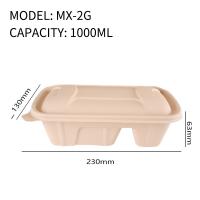China 1.5mm Thickness Bio Degradable Food Packaging With Corn Starch Lid Packaging for sale