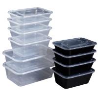 China PP Disposable Food Container With Lid Stackable Take Out Box Microwave for sale