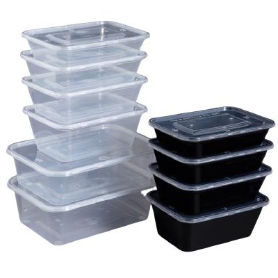 China PP Disposable Food Container With Lid Stackable Take Out Box Microwave for sale