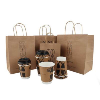 China Multi Purpose Kraft Personalised Takeaway Paper Bags For All Occasions for sale