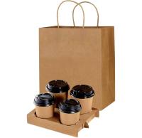 China Lightweight Reusable Paper Take Out Bags Takeaway Delivery Bags Eco Friendly Lifestyle for sale