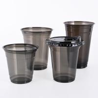 China Disposable Cold Drinks Pet 16 Oz Cups Pet Plastic Cups With Lids for sale