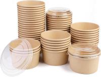 China Noodle Durable Disposable Paper Food Containers Biodegradable Packaging for sale