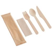 China Custom Sustainable Disposable Compostable Wooden Cutlery With OEM ODM Service for sale