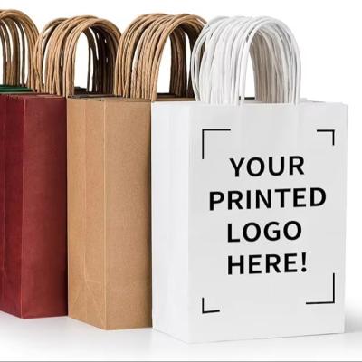 China Biodegradable Takeaway Paper Bags Heavy Duty Retail Packaging for sale