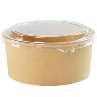 China Eco Friendly Disposable Paper Food Containers Kraft With Lids for sale