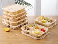 China Salad Bio Degradable Food Packaging With Custom Carton Package Microwavable for sale
