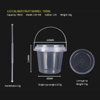 China 16oz 24oz 32oz Custom Disposable Plastic Cups Clear Disposable Cups With Handle for sale