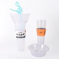 China Disposable Hard Personalized Plastic Cups With Plastic Snack Food Bowl for sale