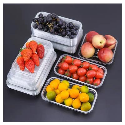 China Clamshell Disposable Plastic Food Containers Recyclable Clear PET Bakery Box for sale
