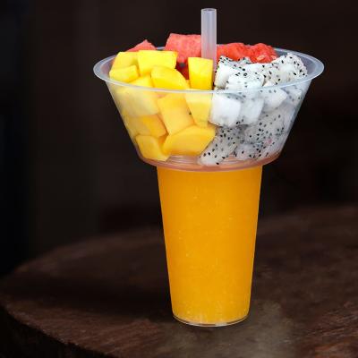 China Disposable Takeaway 20 Oz Clear Plastic Cups Custom Disposable Cups for sale