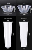 China Disposable Takeaway 20 Oz Clear Plastic Cups Custom Disposable Cups for sale