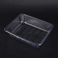 China Clamshell Disposable Plastic Food Containers Recyclable Clear PET Bakery Box for sale
