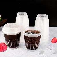 China Eco Friendly Frosted PP Plastic Cups Heat Resistant Coffee Cup For Beverage Takeaway for sale