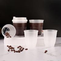 China Eco Friendly Frosted PP Plastic Cups Heat Resistant Coffee Cup For Beverage Takeaway for sale