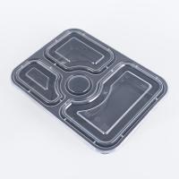 China Rectangle Disposable Plastic Food Containers 0.5-1.5mm Thickness Microwave For Snack for sale