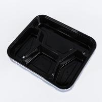 China Rectangle Disposable Plastic Food Containers 0.5-1.5mm Thickness Microwave For Snack for sale