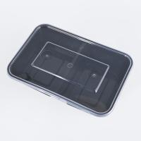 China Rectangle Disposable Plastic Food Containers 0.5-1.5mm Thickness Microwave For Snack for sale