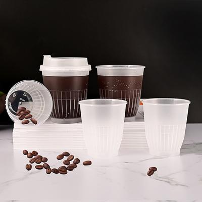 China Heat Resistant Milk Tea PP Plastic Cups 80mm 90mm Diameter Durable for sale
