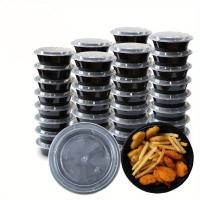 China Round 16oz Microwave Safe Disposable PP Soup Container with Lid for Takeout for sale