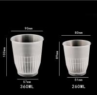 China Heat Resistant Milk Tea PP Plastic Cups 80mm 90mm Diameter Durable for sale