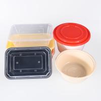 China Rectangular 28oz PP Meal Prep Food Container with Lid Microwave Safe for sale