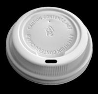 China Disposable Eco Friendly Paper Cup Lids PS For Paper Coffee 74mm for sale