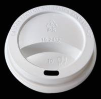 China Disposable Eco Friendly Paper Cup Lids PS For Paper Coffee 74mm for sale
