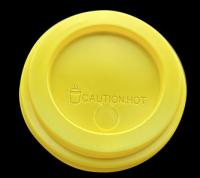 China Disposable Eco Friendly Paper Cup Lids PS For Paper Coffee 74mm for sale