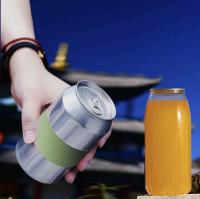 China 330ml 350ml Disposable PET Drink Bottles With Pull Tab Screen Printing Custom Logo for sale