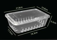 China Heavy Duty Disposable Disposable Plastic Food Containers LeakProof Food Packing Container for sale