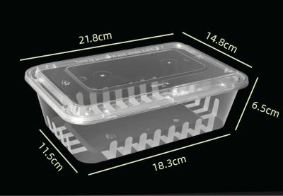 China Heavy Duty Disposable Disposable Plastic Food Containers LeakProof Food Packing Container for sale