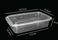 China Rectangular 28oz PP Meal Prep Food Container with Lid Microwave Safe for sale