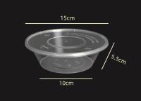 China UV Coating Disposable Plastic Food Containers Microwave And Freezer Safe Box for sale