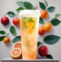China Wholesale Custom Logo Pp 90Mm Boba Bubble Milk Tea Cup Disposable 500Ml 700Ml Capacity Plastic Hard Pp Drink Cup for Soda for sale