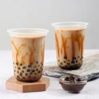 China Custom Logo U Shape PP Plastic Cups 500ml Disposable Cold Drink Boba Tea Ice Coffee Clear Round Bottom Plastic Cups With Lids for sale