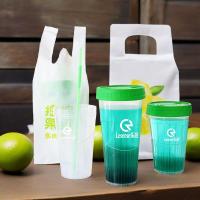 China New Anti-scald Design Clear PP Plastic Cups with Lids Disposable Drinking Cups for Hot Drinks Hot Coffee Milk Jujube Tea for sale