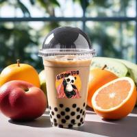 China Newly Clear Compostable 1oz/4oz/5oz/6oz/8oz Plastic Pet Bubble Tea Boba Beverage Coffee Cups Transparent Plastic Cups with Lids for sale
