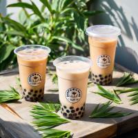 China Newly Clear Compostable 1oz/4oz/5oz/6oz/8oz Plastic Pet Bubble Tea Boba Beverage Coffee Cups Transparent Plastic Cups with Lids for sale