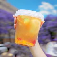 China 2025 OEM/ODM 32 Oz Bucket Cup Boba Fruit Bubble Tea Buckets Cups With Lid Thick Portable Fruit Bucket Transparent With Handle for sale