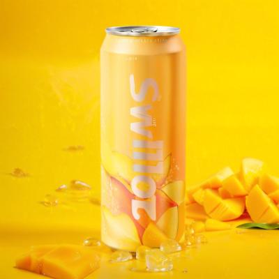 China OEM Clear Drink Cans Soda Can With Logo Screen Printed Plastic Can Drinking Bottle With Lids for sale