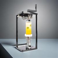 China Handle Rocker PET Cans Sealing Machine for Bubble Tea Juice Soda Beer Coffee Can SeaLer With Tray for sale
